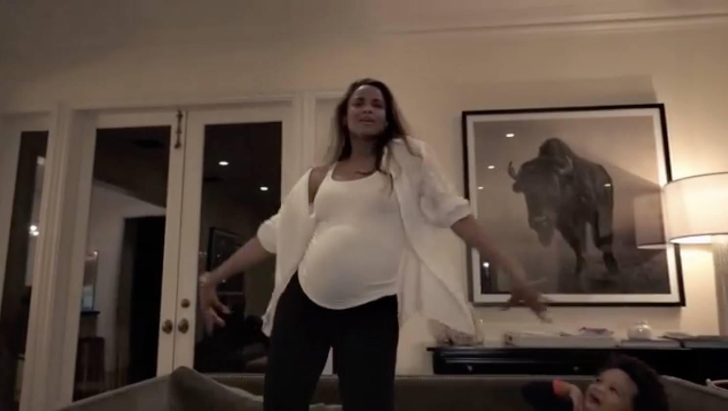 A Very Pregnant Ciara Releases Cute Video Dancing to 'I'm Every Woman ...